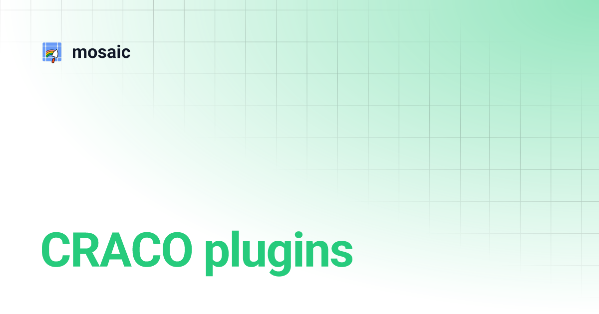 CRACO plugins | mosaic